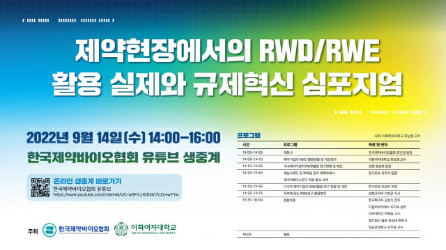 제약현장에서 RWD·RWE 활용 심포지엄 14일 개최 - ZDNet korea